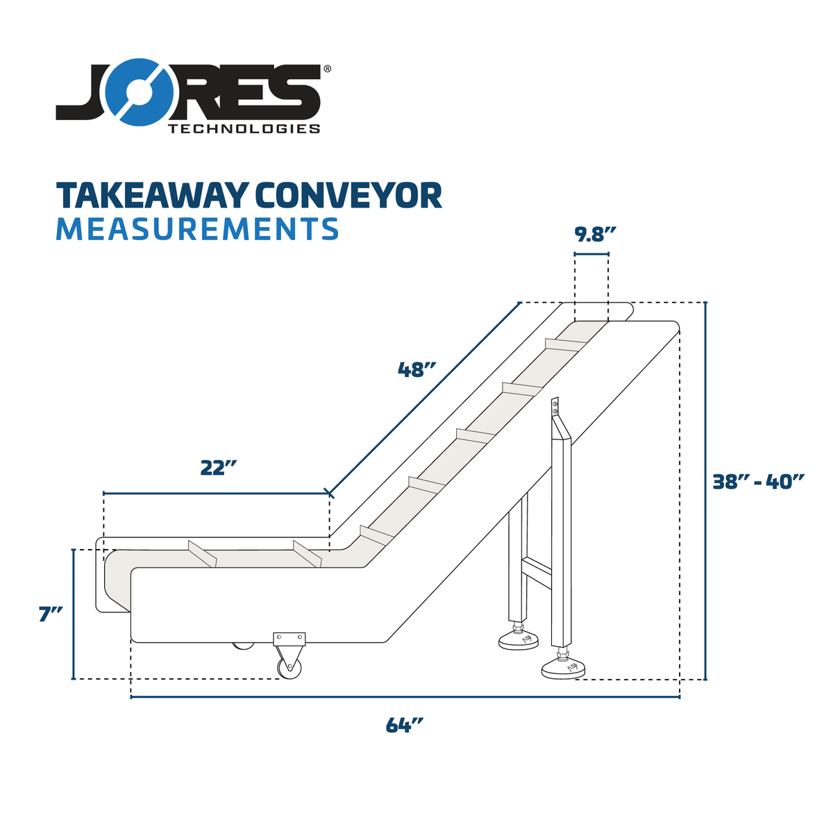 Motorized Incline Take Away Exit Continuous Motion Conveyor - JORES ...
