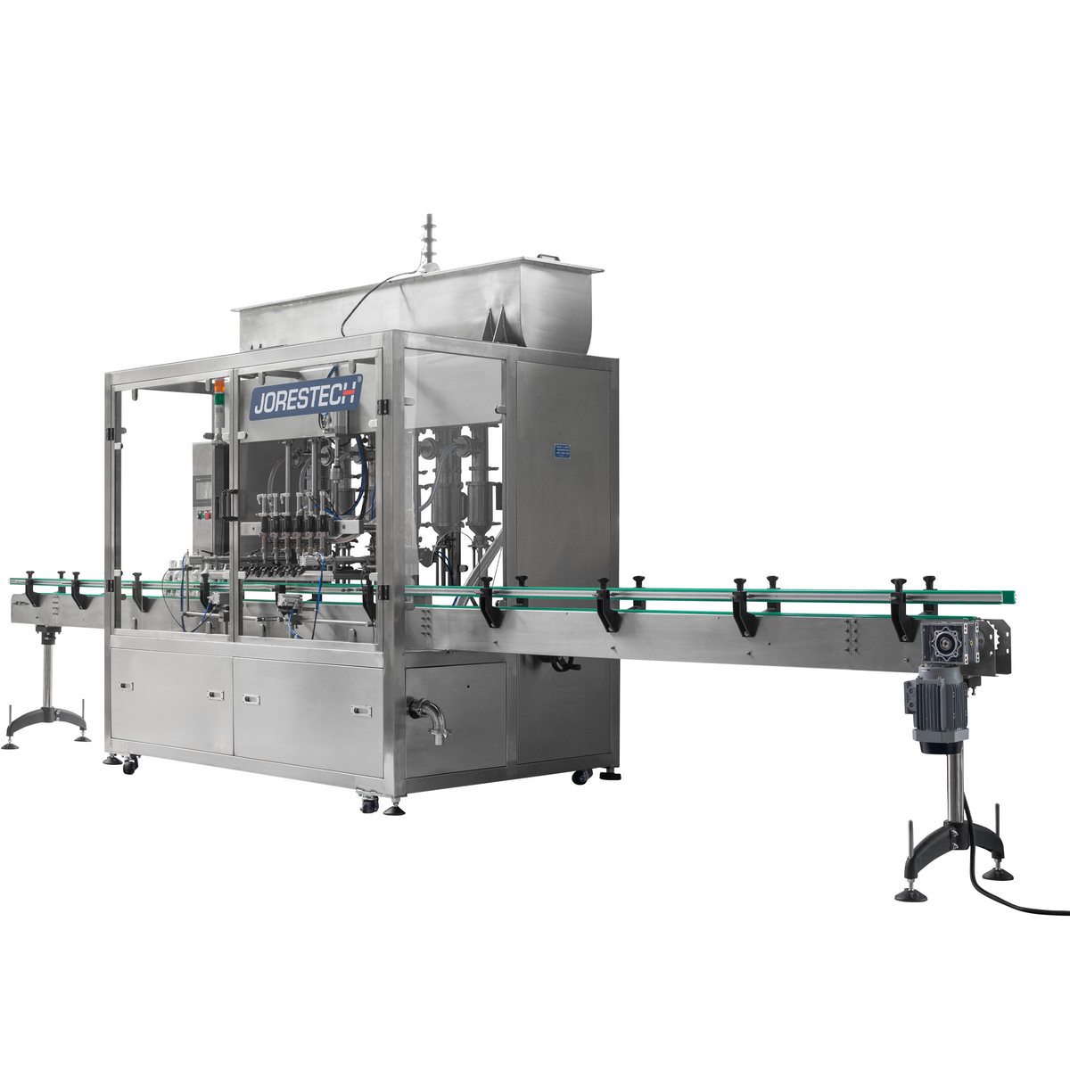 Complete Automatic 6 Nozzle Piston Filler System with Conveyor ...