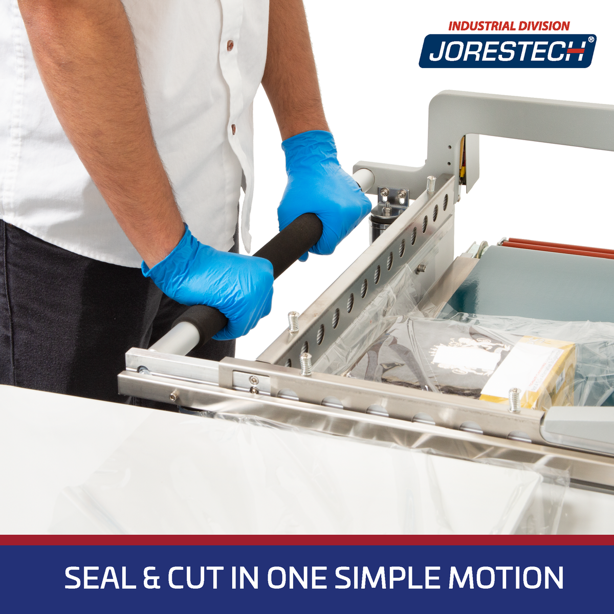 L Bar Heat Sealer for Shrink Packaging – 19” x 17” – Technopack Corporation