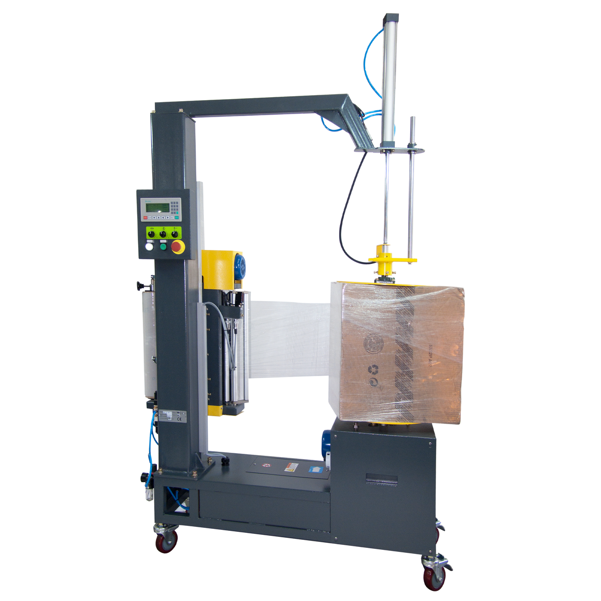 Machine for Stretch Wrapping Boxes, Packages, Luggage, etc. – Technopack Corporation